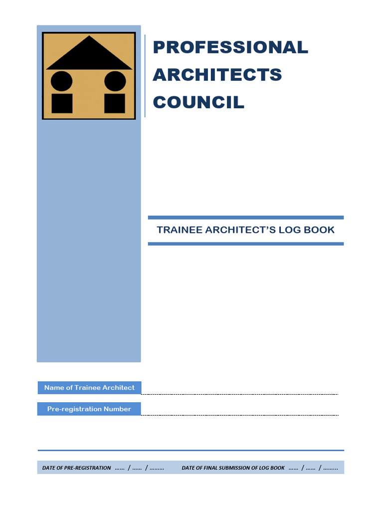 Trainee Architect Log Book Template | PDF | Specification (Technical ...