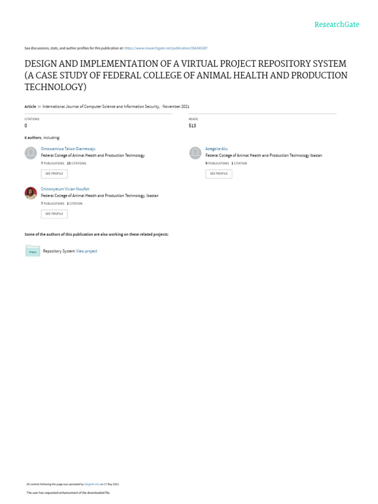 Design and Implementation of A Virtual P | PDF | Digital Library ...