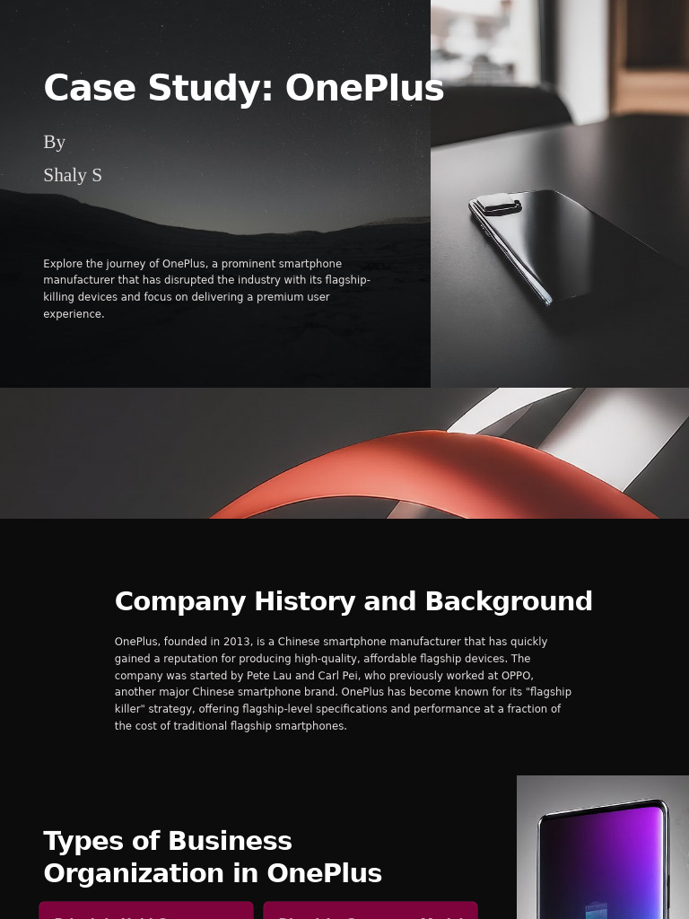 OnePlus: A Privately Held Innovator | PDF | Product (Business) | Marketing