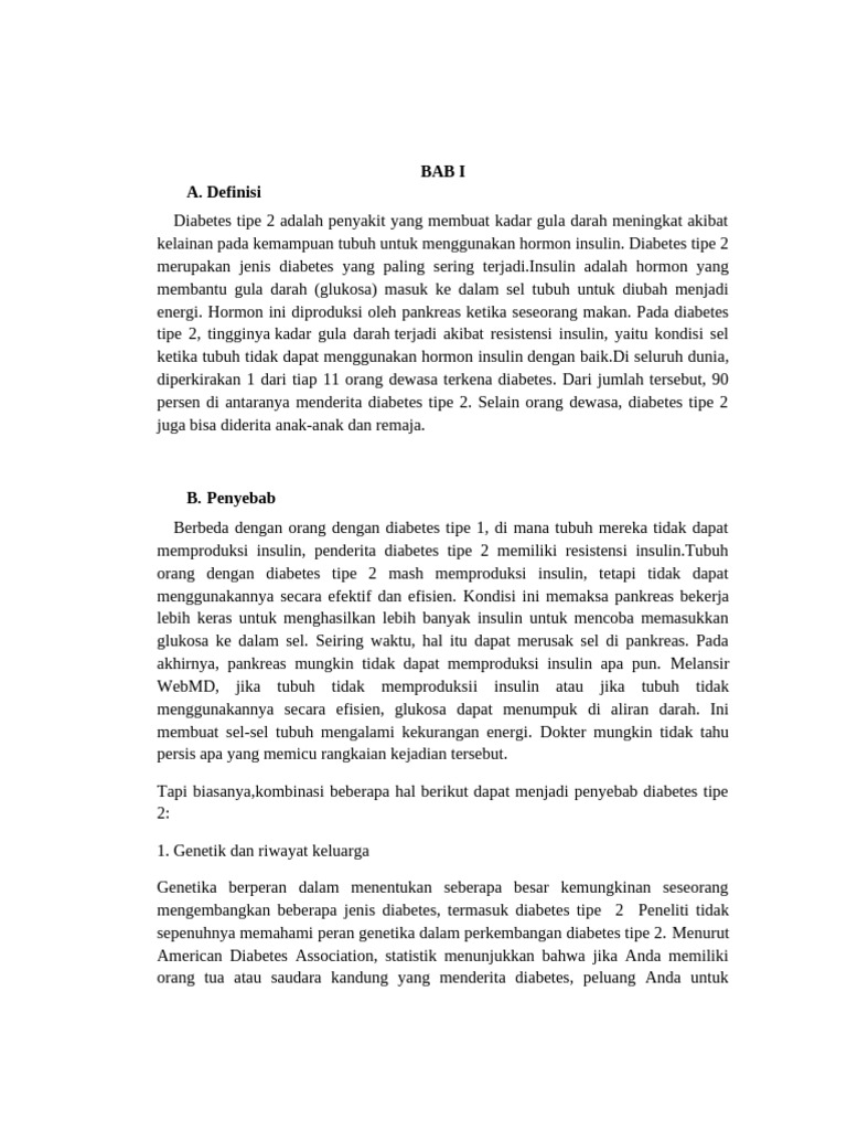 LP-Diabetes Melitus Tipe 2 | PDF | Kesehatan Holistik | Sains & Matematika