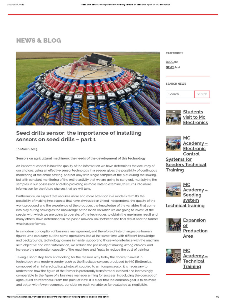 Seed Drills Sensor - The Importance of Installing Sensors On Seed ...