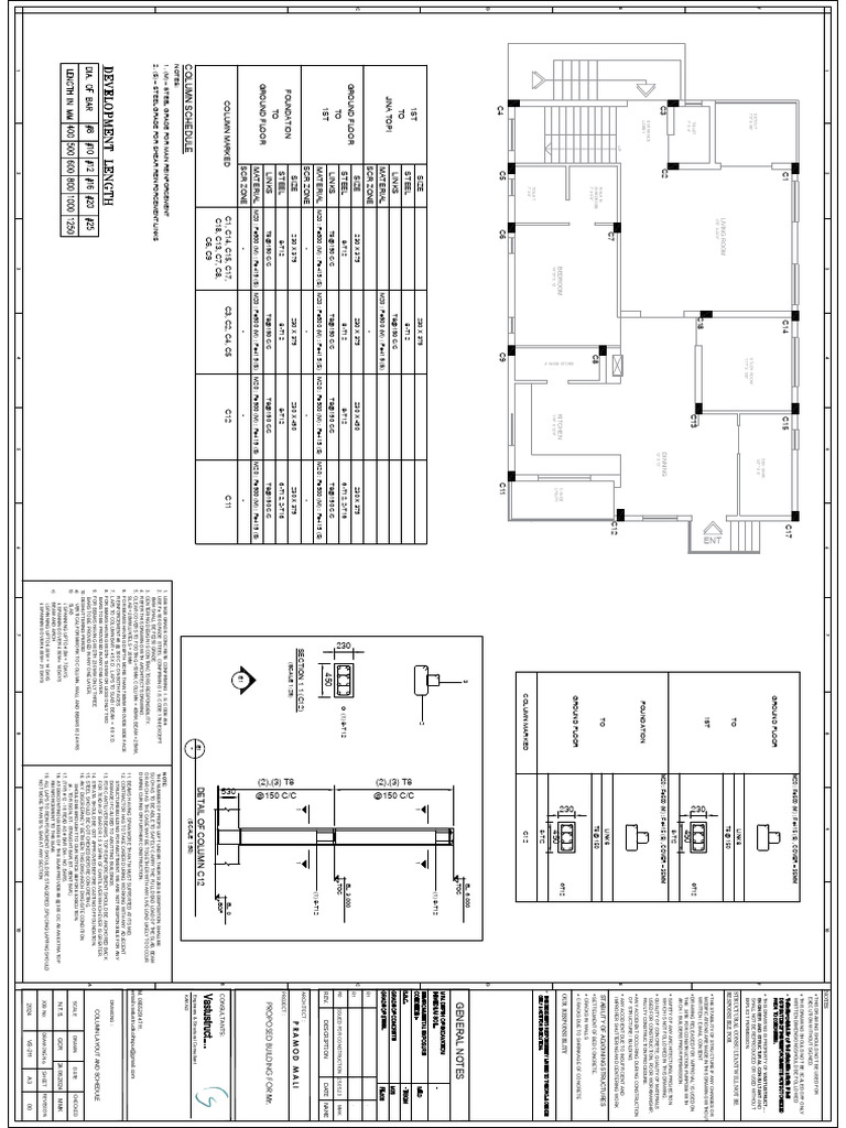 LAYOUT FOR COLUMN AND SCHEDULE - R0 - 24 - 06 - 2024-Model | PDF ...