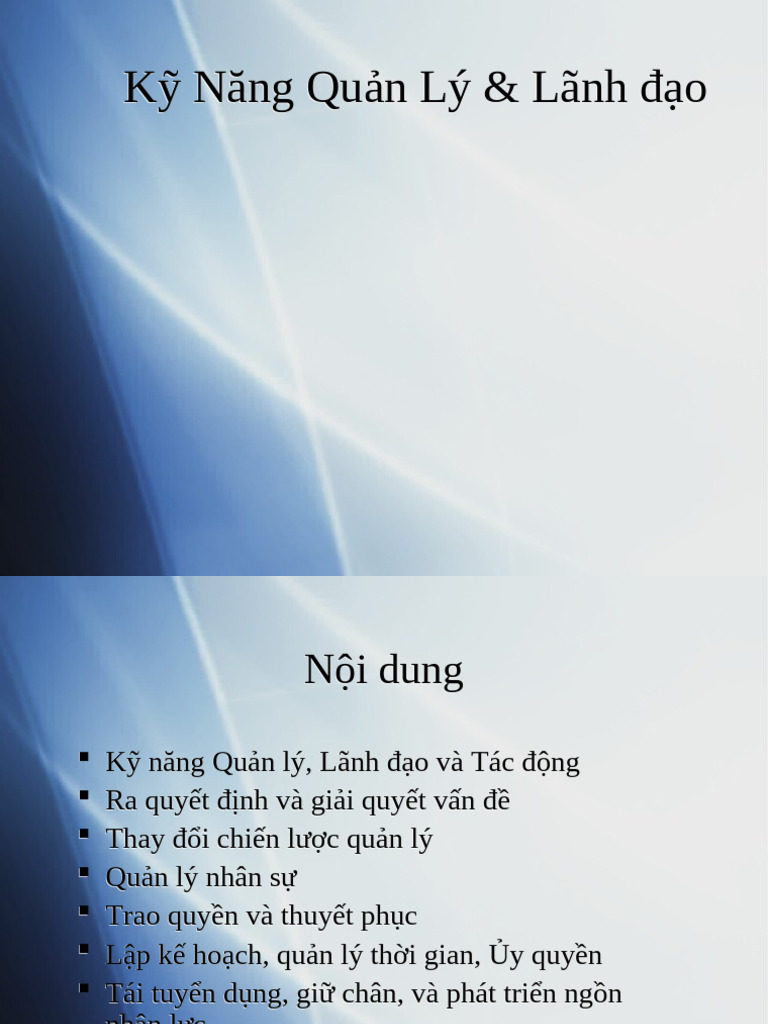 Kyna NG Lanh Dao | PDF