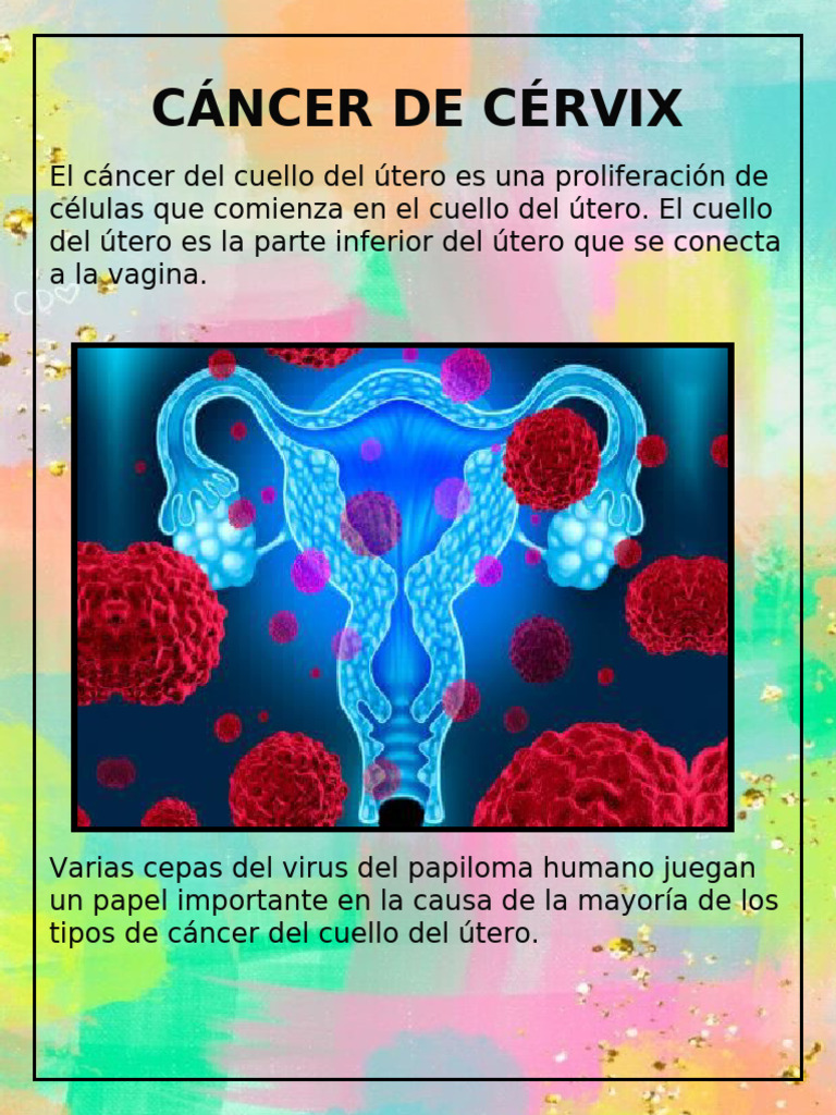 Cáncer de Cérvix: Tipos y Prevención | PDF | Cáncer de cuello uterino ...