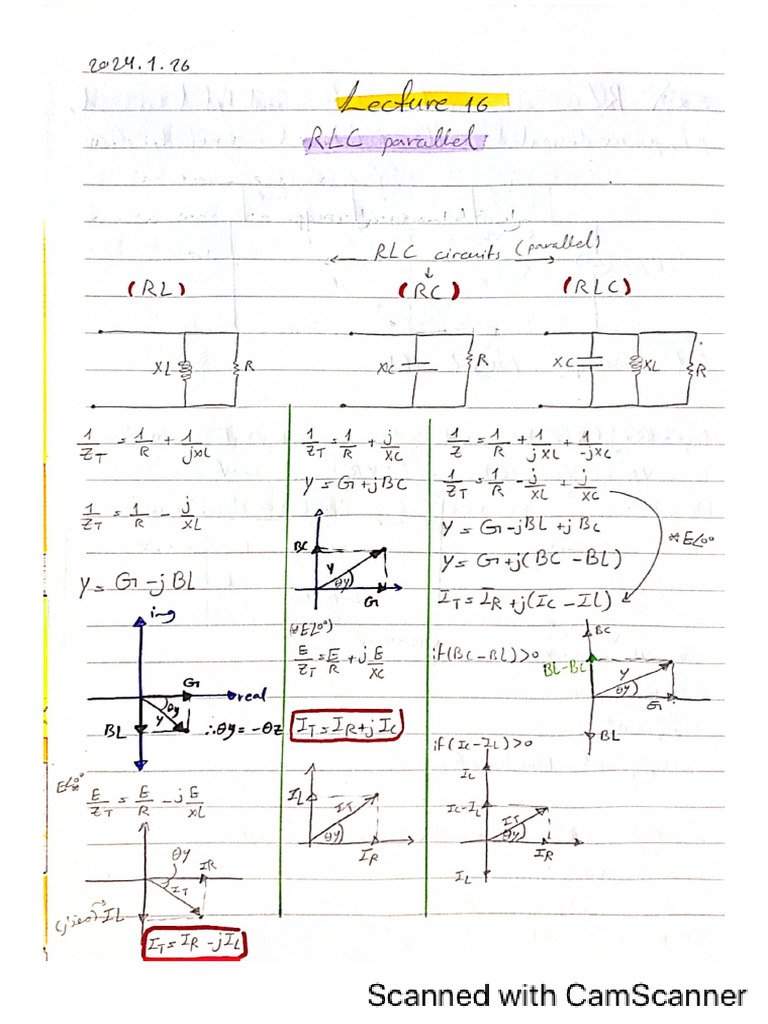 Lecture 16 - RLC Parallel | PDF