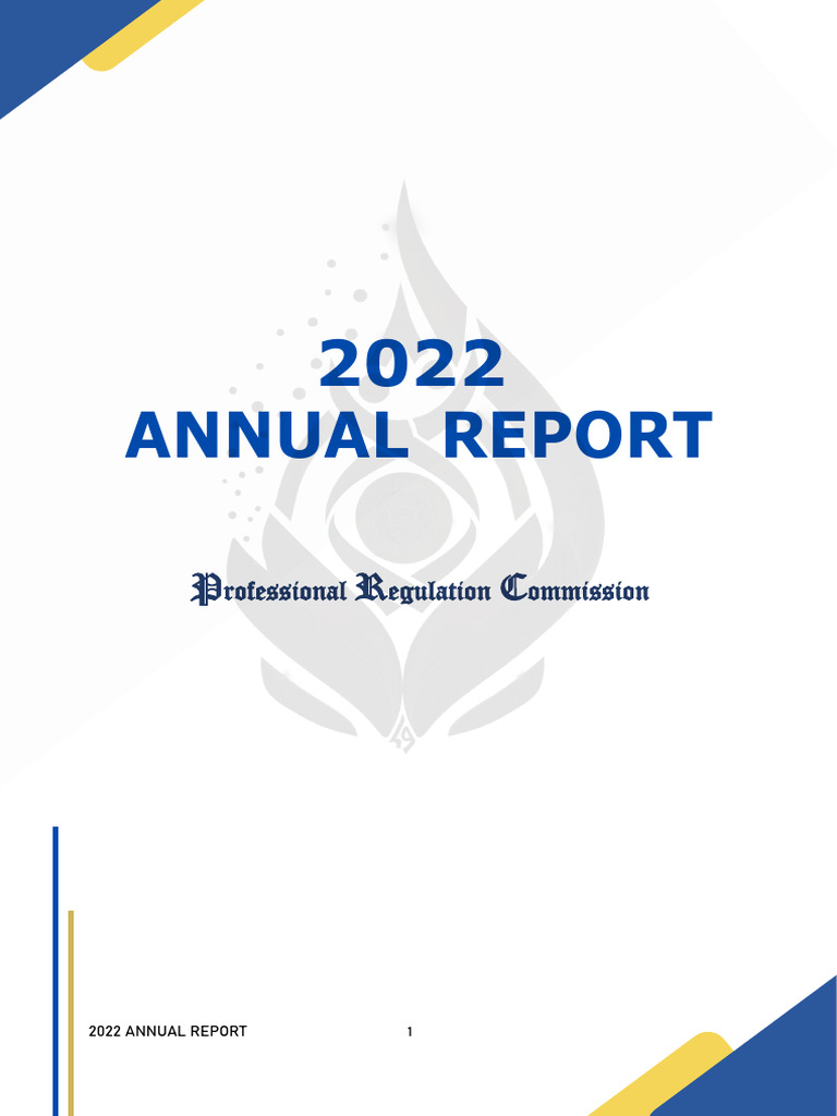 PRC 2022 Annual Report Overview | PDF | Professional Development ...