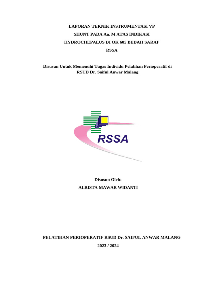 Teknik Pemasangan VP Shunt Hidrosefalus | PDF
