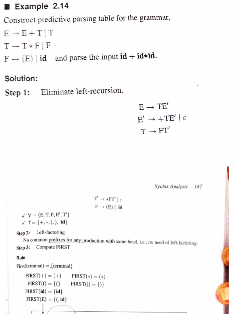 Q3 Predictive Parser | PDF