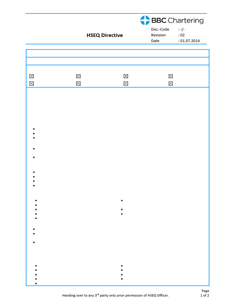 D-12-001 HSEQ Standards (Rev.02) | PDF | Occupational Safety And Health ...