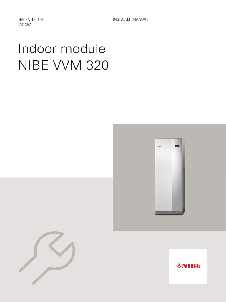 Indoor Module Nibe VVM 320: Installer Manual IHB EN 1951-8 231357 | PDF ...