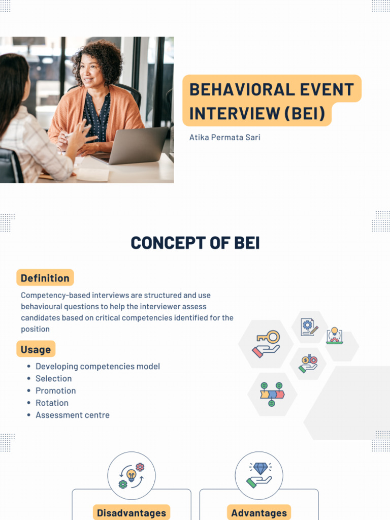 6th Meeting - Behavioral Event Interview | PDF