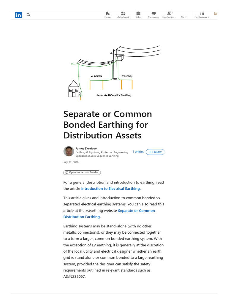Separate or Common Bonded Earthing For Distribution Assets - LinkedIn ...