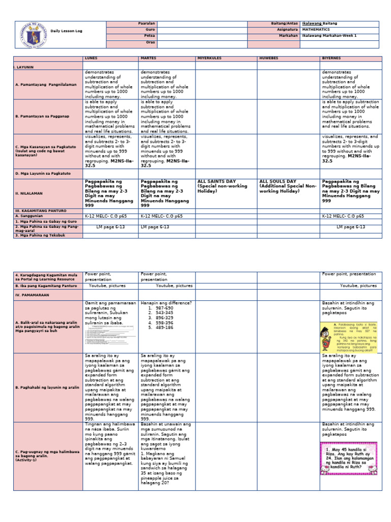 Q2-Week1-Dll Math 2 | PDF
