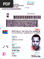 South African ID Card Details | PDF