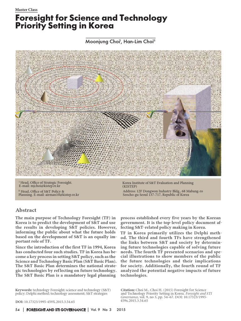 Foresight For Science and Technology Priority Setting in Korea | PDF ...