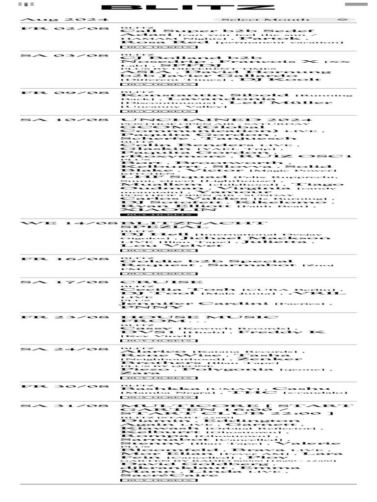 Program - Blitz | PDF