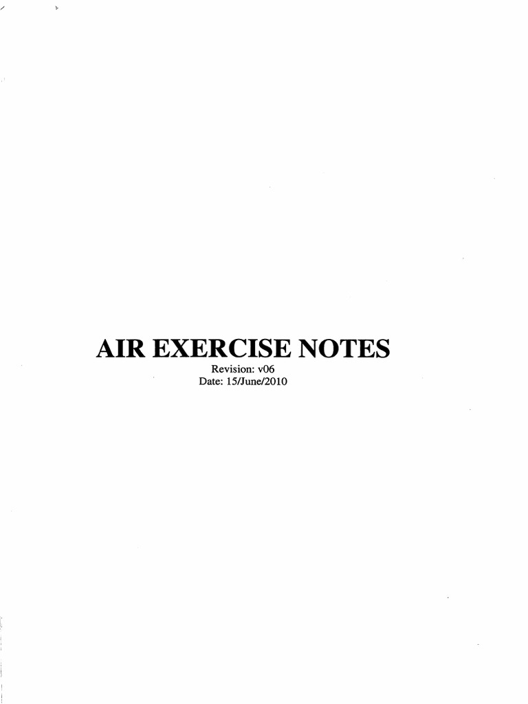 Air Exercise Notes | PDF