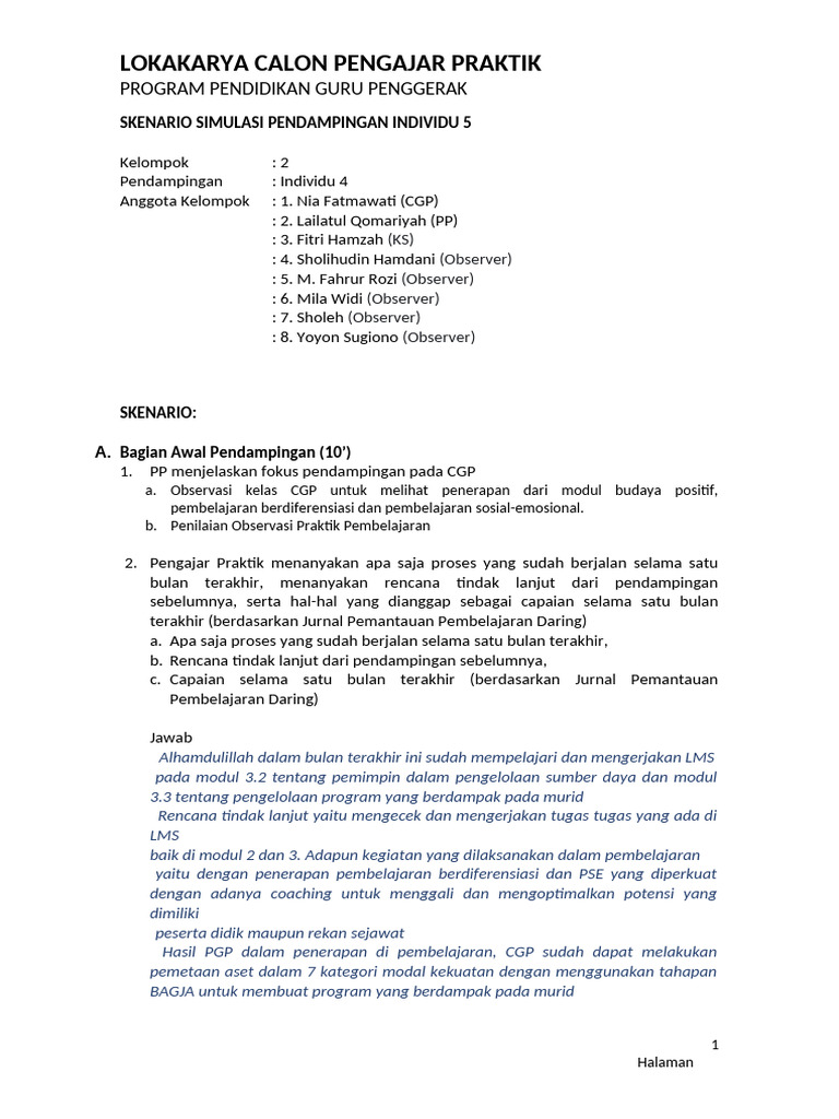 Template - Skenrio PI 5-KELOMPOK 4 | PDF | Bisnis