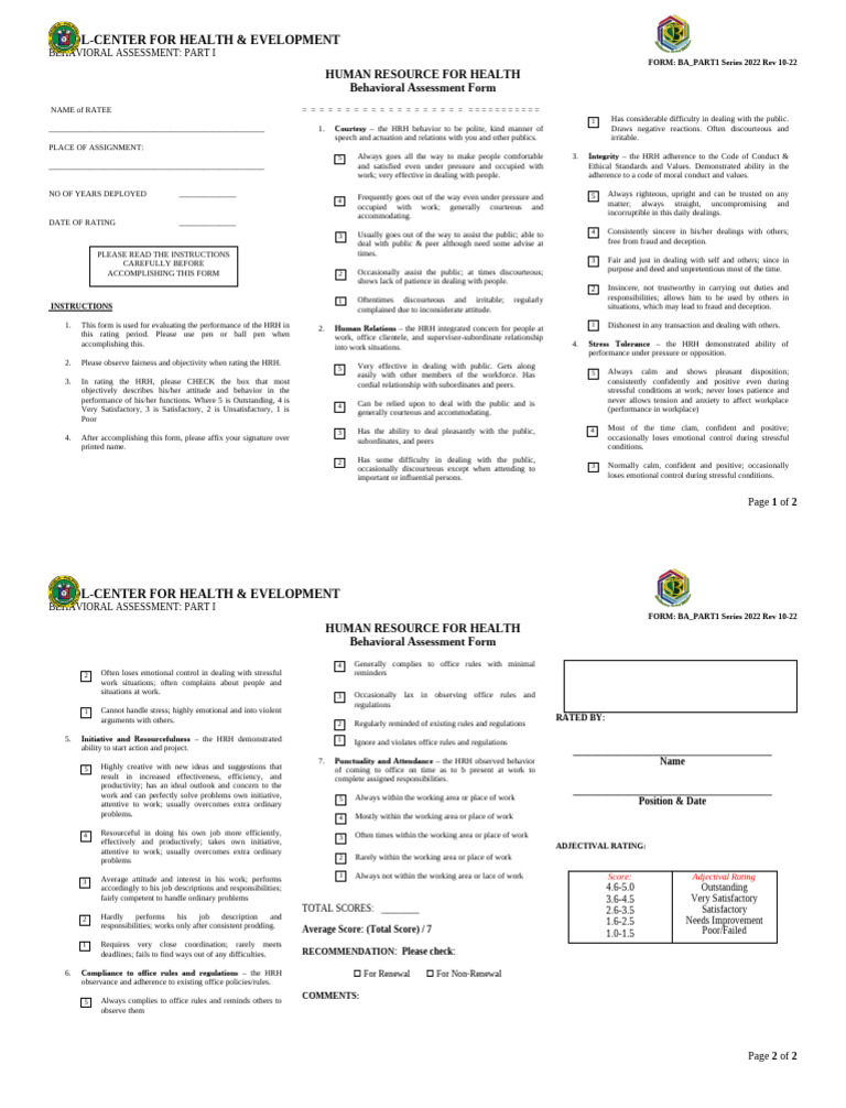 BEHAVIORAL HRH-modified V1 2022 | PDF | Psychology | Social Psychology