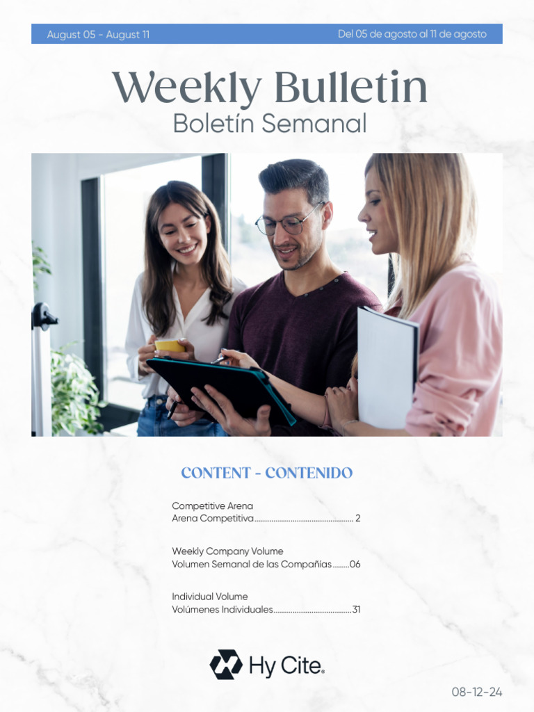 Weekly Bulletins 13833 ES | PDF | Sports & Recreation | Cooking, Food & Wine