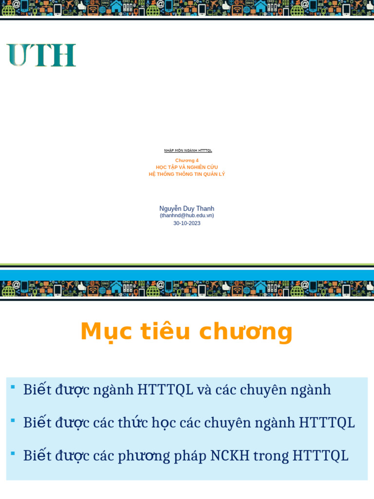 2023 IMIS 4 Learning Studying - Management Information Systems UTH | PDF