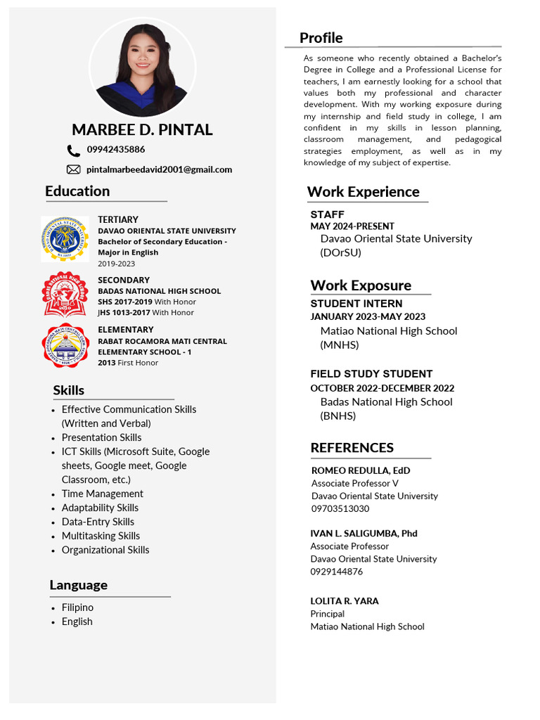 My Resume 1 | PDF | Learning | Behavior Modification