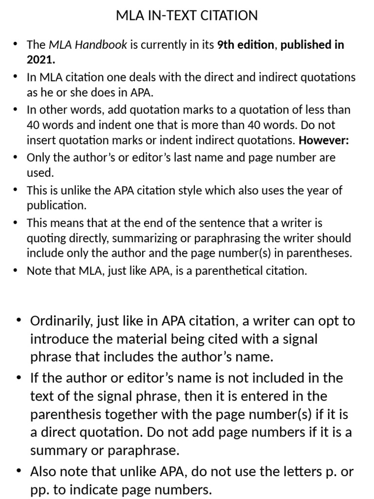 Mla In-Text Citation | PDF | Citation | Bracket