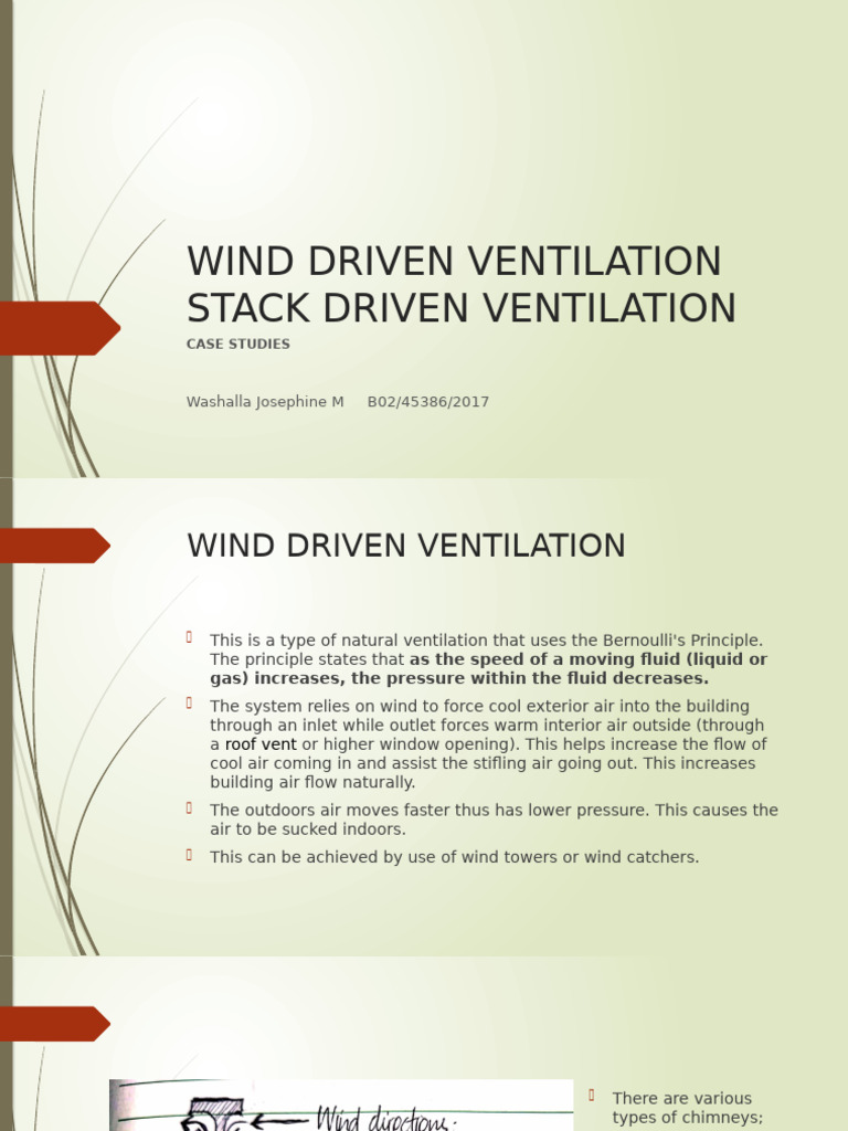Natural Ventilation Case Studies Assignment | PDF | Chimney | Ventilation (Architecture)