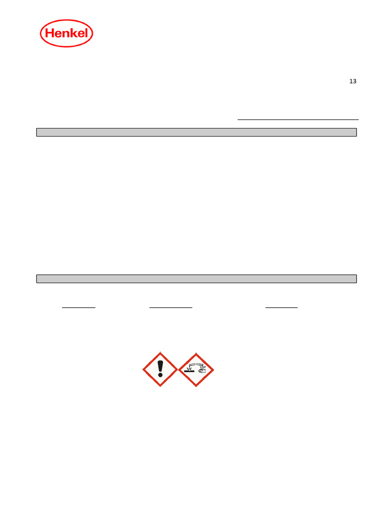 MSDS Loctite 2701 Henkel | PDF | Toxicity