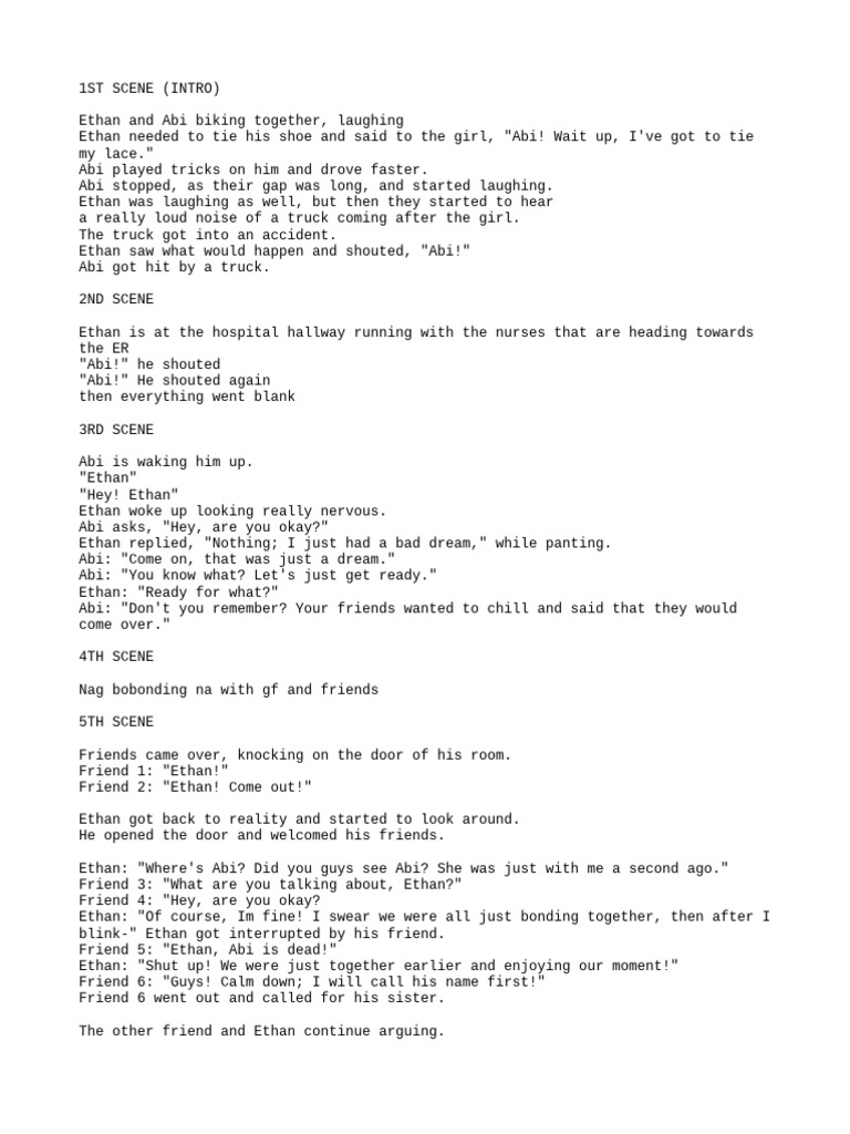 1st Scene (Intro) 2 | PDF | Self-Improvement | Wellness