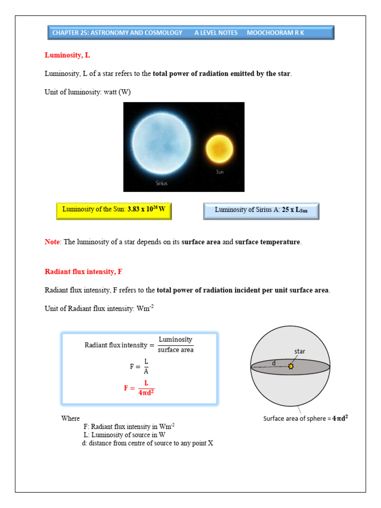 Part 1 (Astronomy and Cosmology) | PDF | Stars | Physical Phenomena