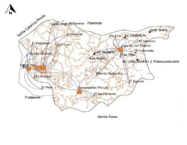 Mapa Del Municipio de San Jose Pinula | PDF