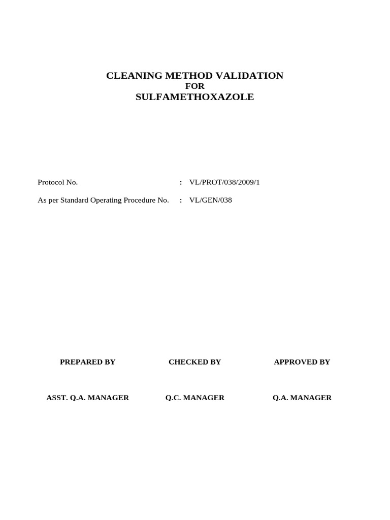 Cleaning Method Validation Protocol-2 | PDF