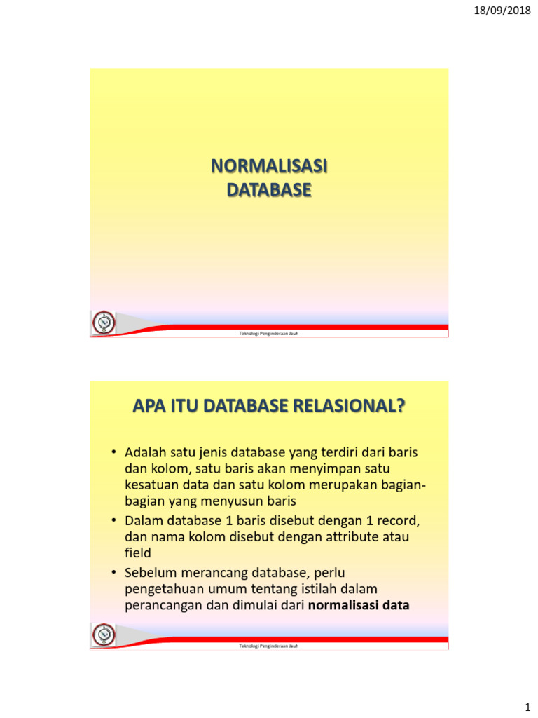 Normalisasi Data | PDF
