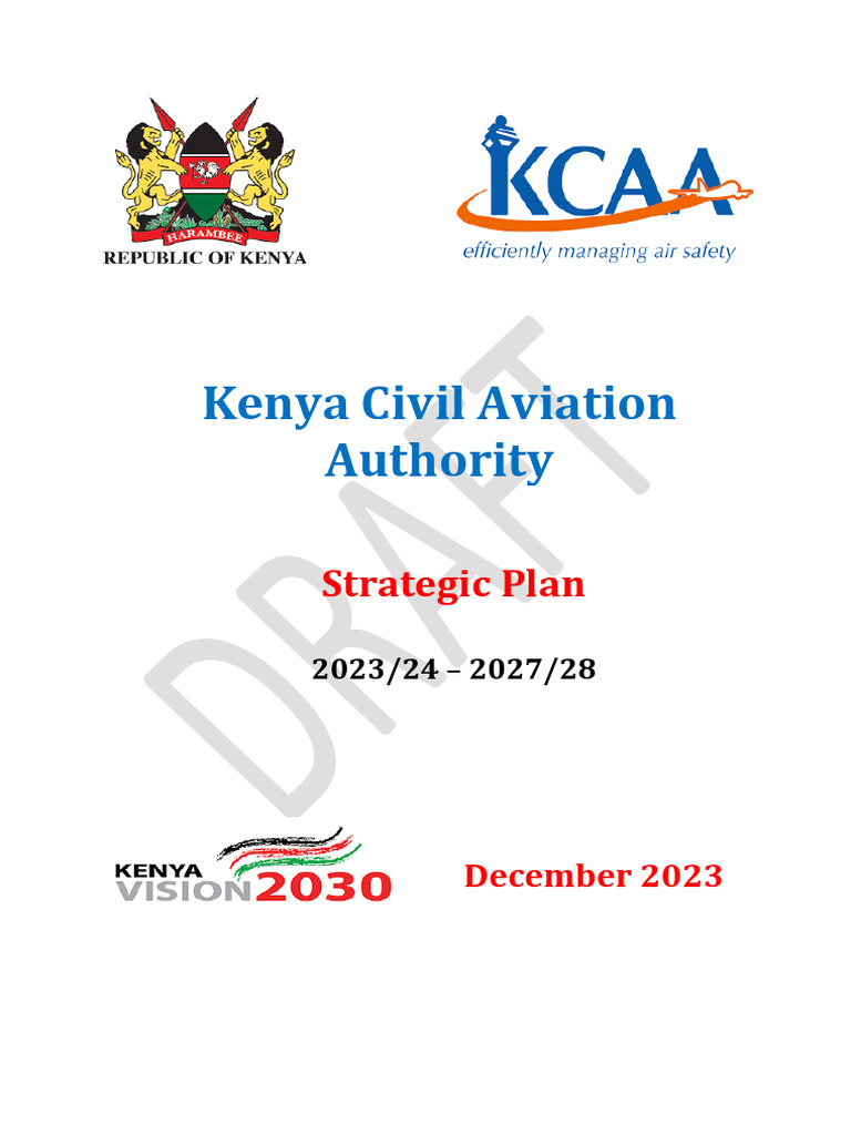 KCAA Draft SP 2023-28 | PDF | Strategic Planning | Performance Indicator