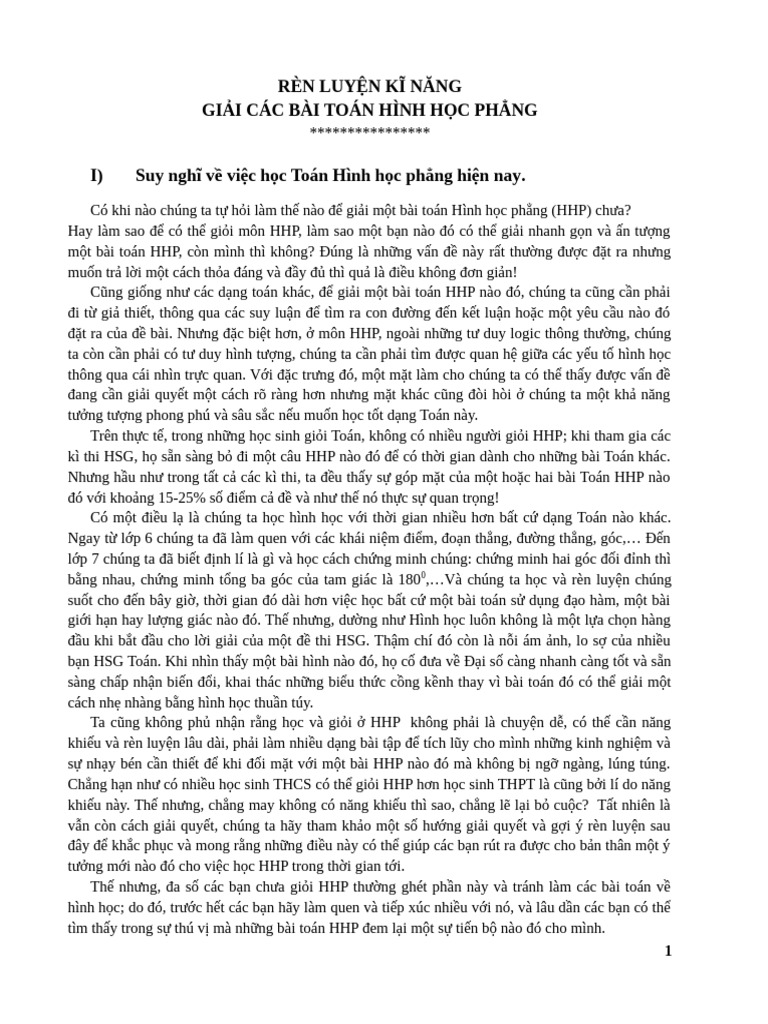 Ren Luyen Ki Nang HHP | PDF