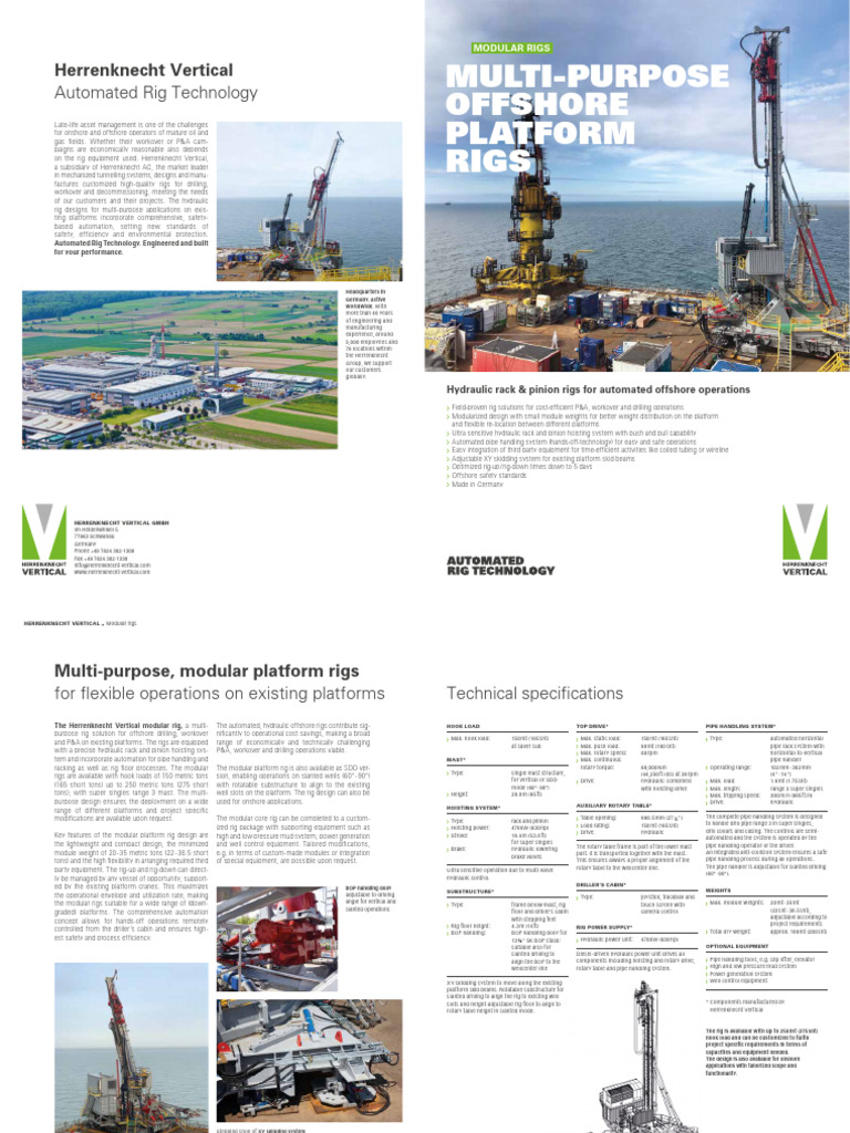 Modular Offshore Rigs for Versatile Operations | PDF | Oil Well ...