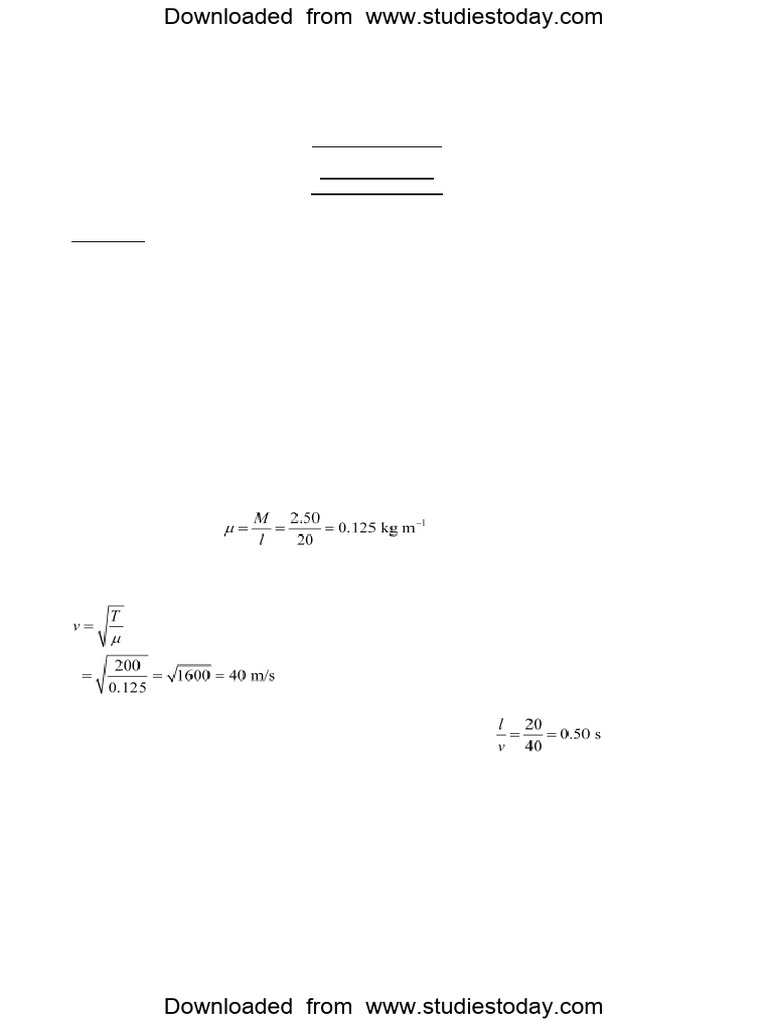 NCERT Class XI Physics Ch. 15 Waves Solutions | PDF | Waves | Sound