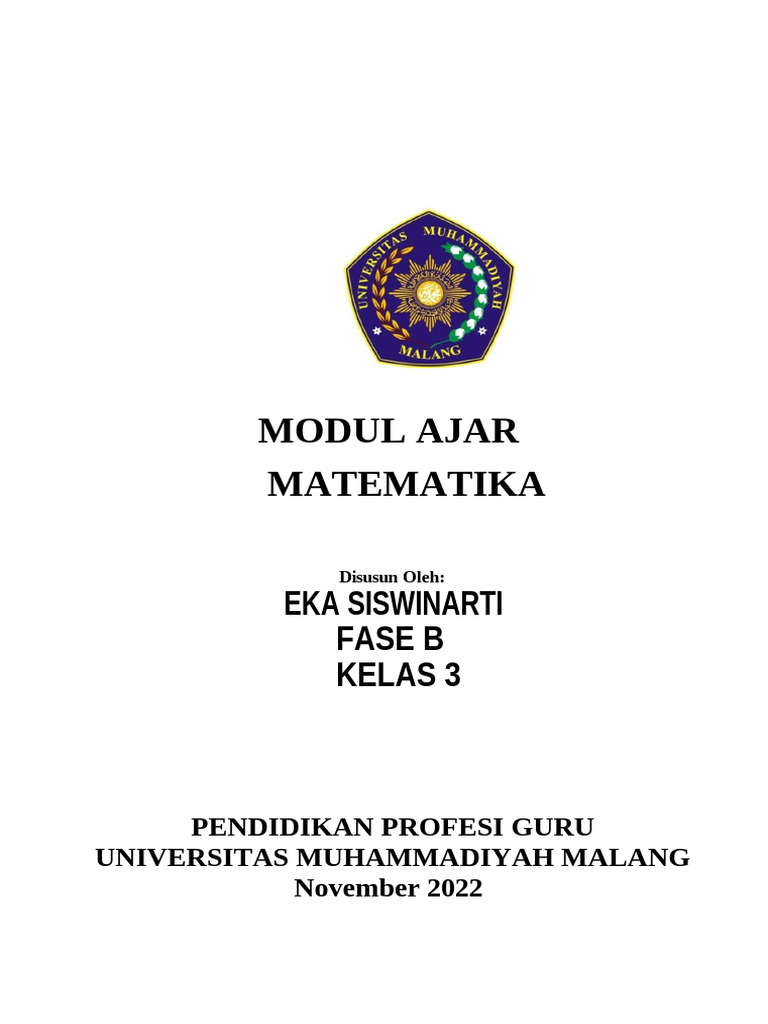 Modul Ajar Ubd | PDF