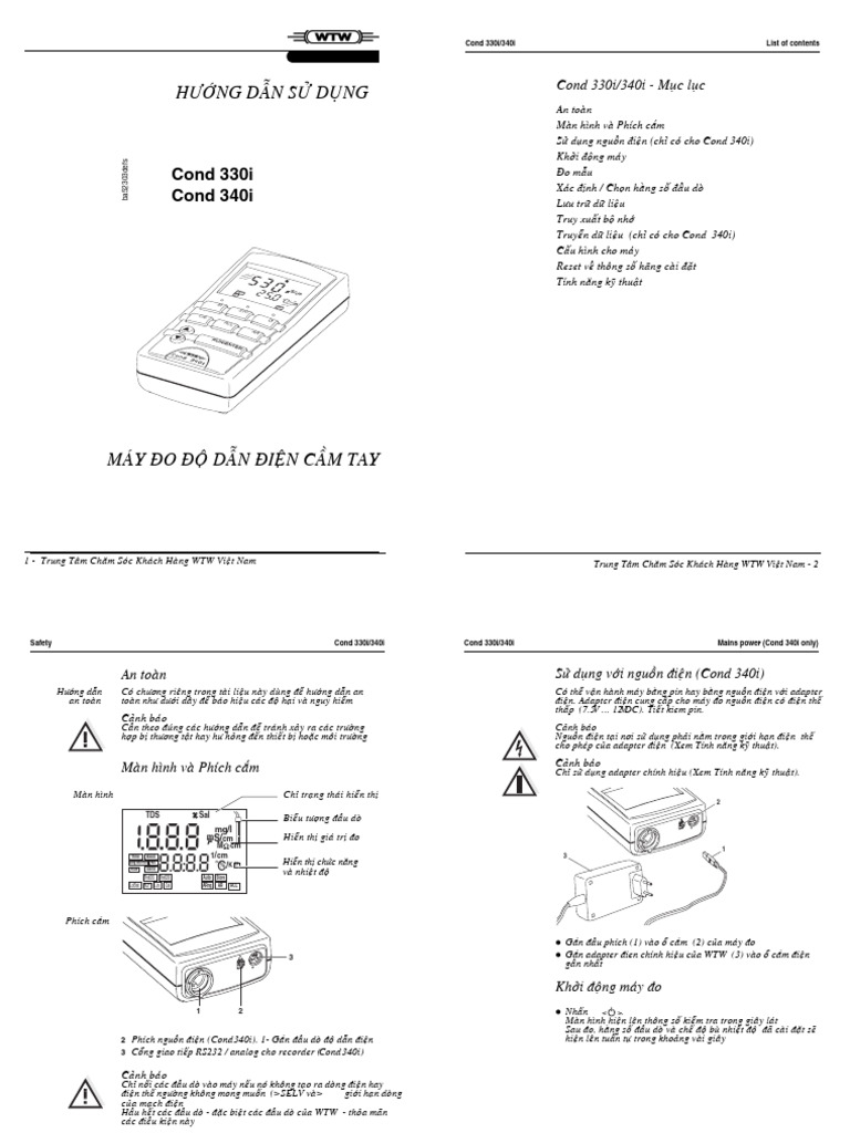 WTW Cond 330i | PDF
