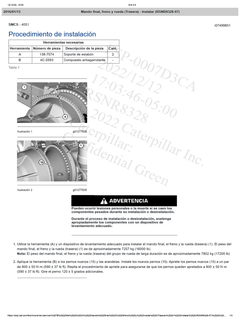 Montaje de Mando Final | PDF | Tecnología de vehículos | Vehículos
