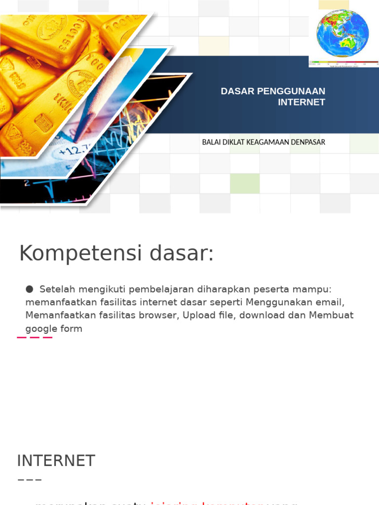 Bahan Tayang - Dasar Penggunaan Internet | PDF