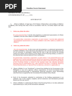 Omnibus Sworn Statement Form - NGPA Version | PDF | Common Law | Justice