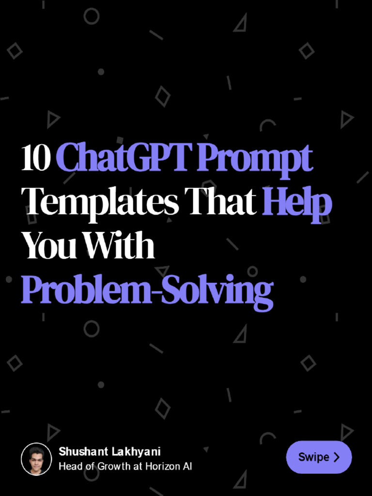 ChatGPT Prompts For Problem Solving 1718546836 | PDF