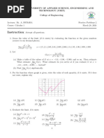 Grade 12 Calculus Practice Questions | PDF