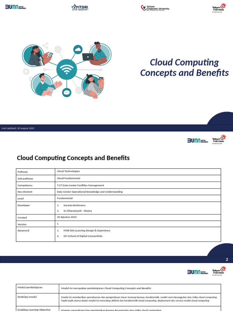 T-27_2 Cloud Computing Concepts and Benefits - Konten Materi | PDF
