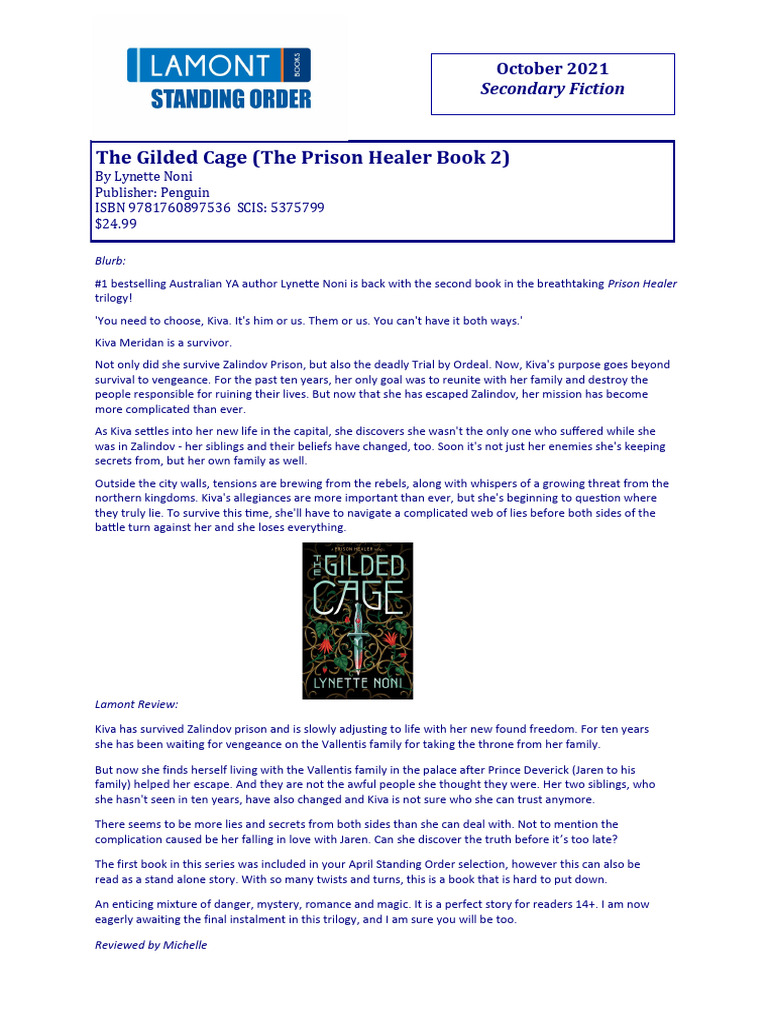 Oct 2021 SF The Gilded Cage | PDF