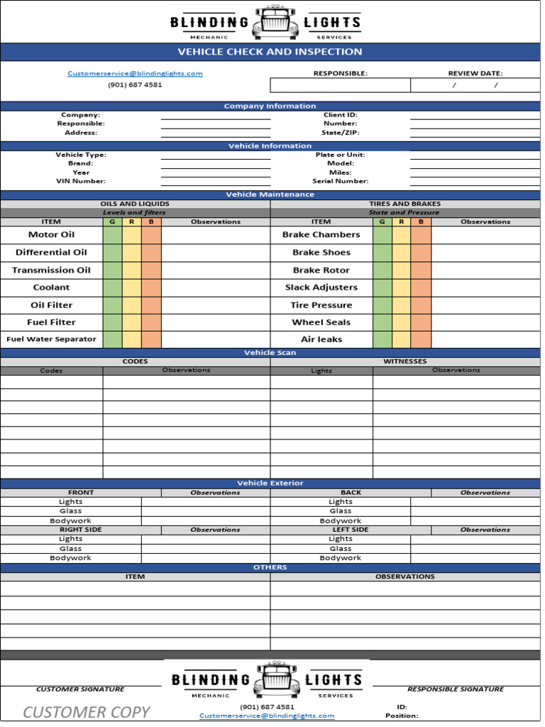 Vehicle Check Customer | PDF