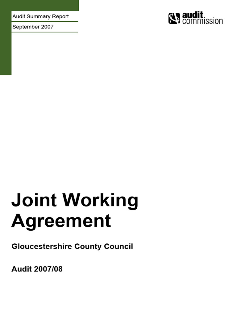 Joint Working Agreement | PDF