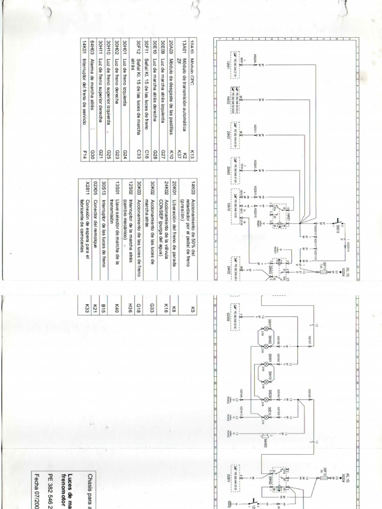Diagrama de Luces Traseras y Frenado | PDF